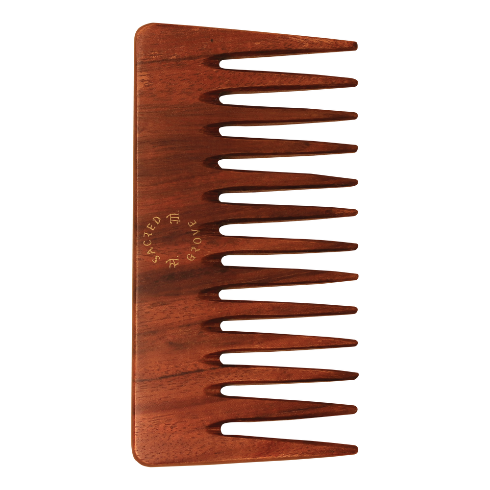 Wide Tooth & Detangling Teak Wood Comb